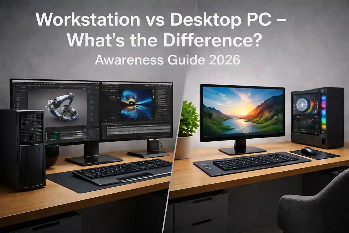 Workstations vs Desktop PCs – Top Differences Explained 2026